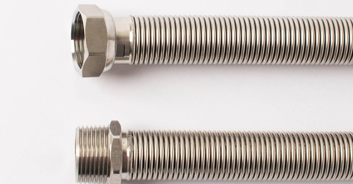 Flex-it extendable stainless steel hose DN25 4/4"M - 4/4"F with rubber washer - Fixaflex NV